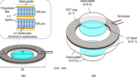 Optical evaluation of a double-layered ultrasound liquid crystal lens ...