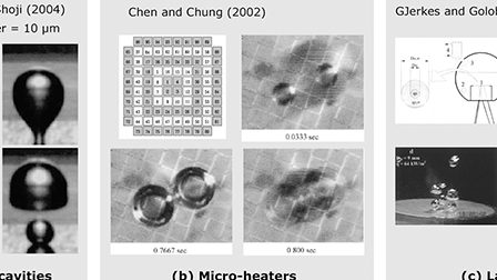 Controlled generation of a vapor bubble representative of nucleate ...