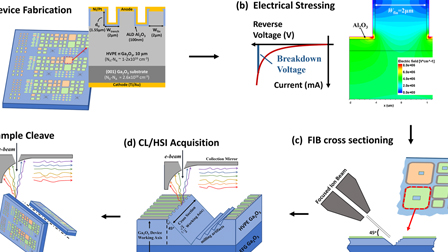 Electric field induced migration of native point defects in Ga2O3 ...