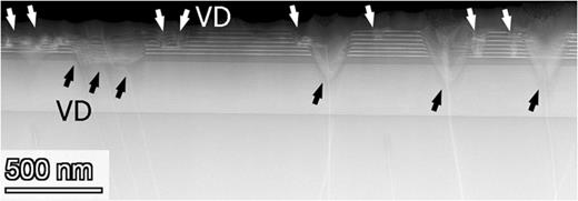 Structure of V-defects in long wavelength GaN-based light emitting ...