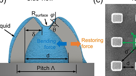 A dual-axis mechanical model for analyzing the capillary-force-induced ...