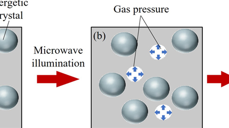 Defect generation in polymer-bonded explosives exposed to internal gas ...