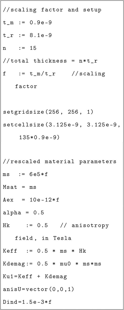 Tutorial: Simulating modern magnetic material systems in mumax3 ...