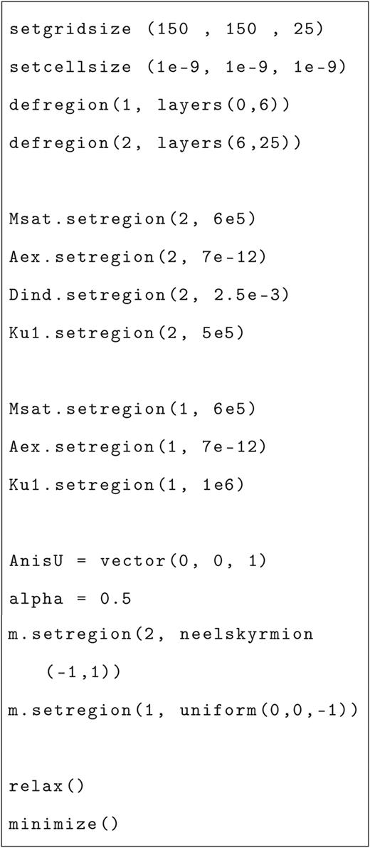 Tutorial: Simulating modern magnetic material systems in mumax3 ...