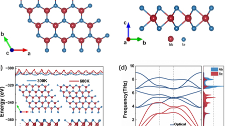 Electronic structure and magnetothermal property of two-dimensional ...