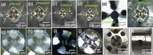 A diamond anvil microassembly for Joule heating and electrical ...