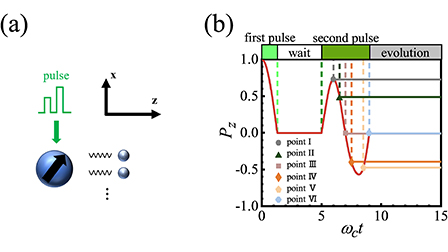 Phase modulation by quantum gates of two microwave pulses in the ...
