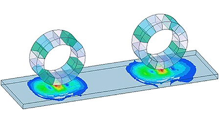 Analysis of electromagnetic force characteristics and wheelbase design ...