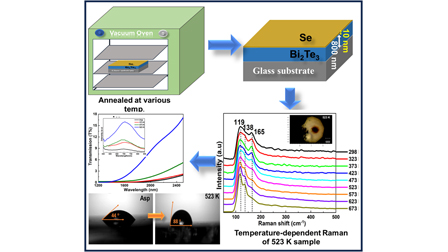 Investigating the temperature-dependent Raman spectroscopy of Se/Bi2Te3 ...