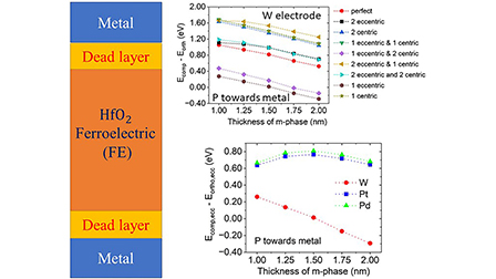 Oxygen vacancy-induced monoclinic dead layers in ferroelectric HfO2 ...