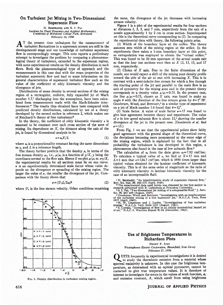 On Turbulent Jet Mixing in Two‐Dimensional Supersonic Flow | Journal of ...
