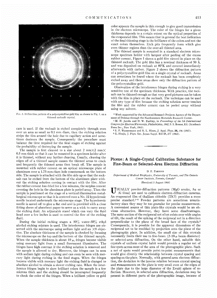 Picene: A Single‐Crystal Calibration Substance for Fine‐Beam or ...