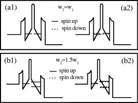 Asymmetric effect on spin polarization in a spin-filter device using ...