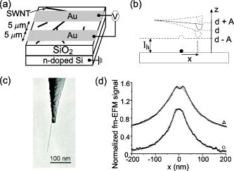 Enhanced resolution electric force microscopy with single-wall carbon nanotube tips | Journal of ...