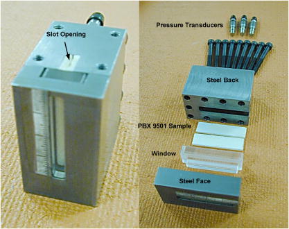Flame spread through cracks of PBX 9501 (a composite octahydro-1,3,5,7 ...