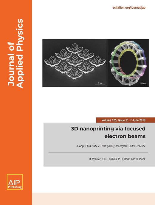 3D nanoprinting via focused electron beams | Journal of Applied Physics ...