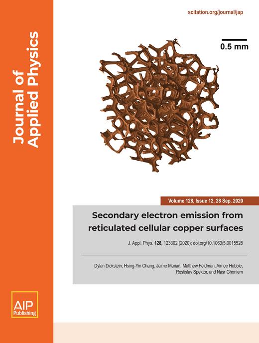 Secondary electron emission from reticulated cellular copper surfaces ...