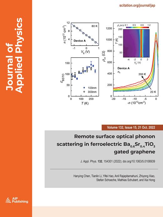 Volume 132 Issue 15 | Journal of Applied Physics | AIP Publishing