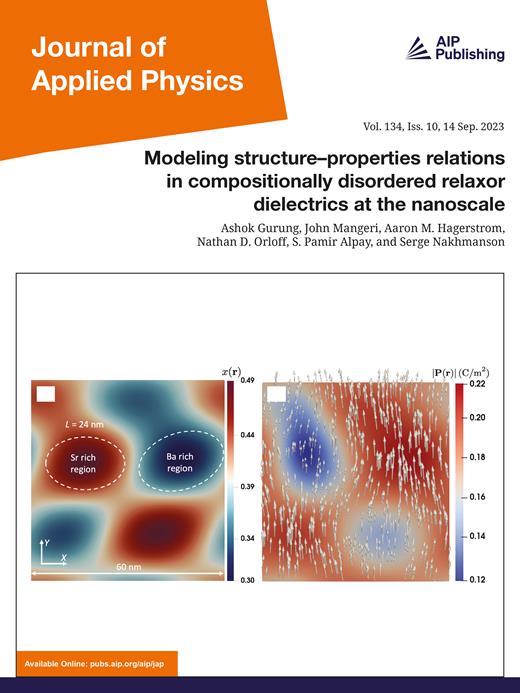 Volume 134 Issue 10 | Journal of Applied Physics | AIP Publishing