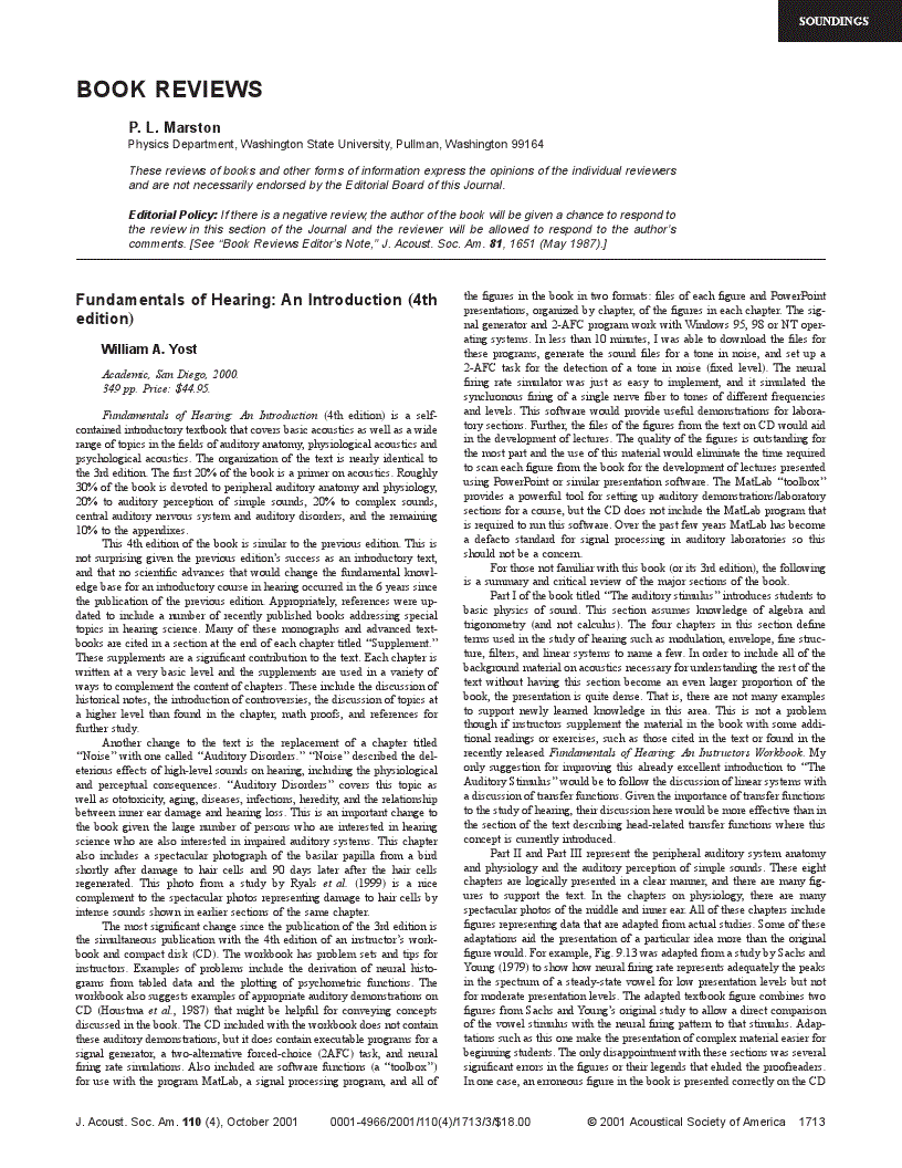 Master Handbook of Acoustics, Fourth Edition | The Journal of the ...