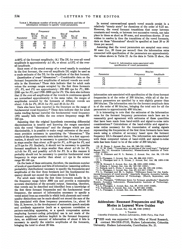 Addendum: Resonant Frequencies and High Modes in Layered Wave Guides [J ...
