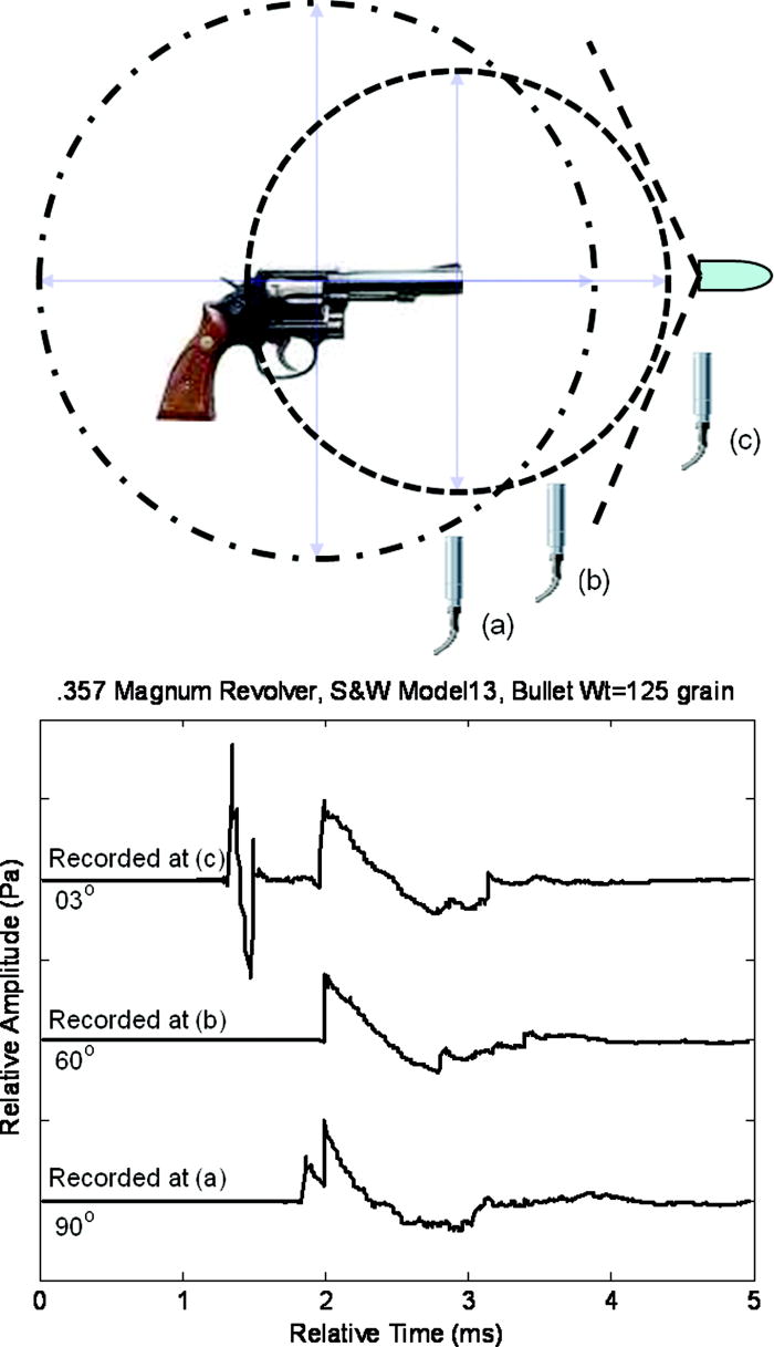 Variations in recorded acoustic gunshot waveforms generated by small ...