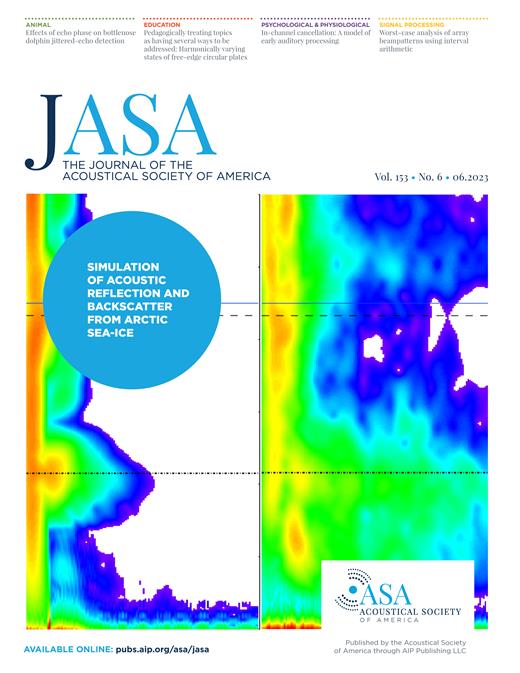 Volume 153 Issue 6 | The Journal of the Acoustical Society of America ...
