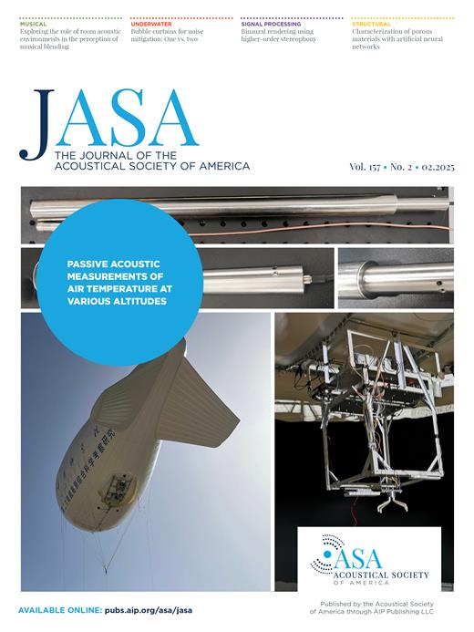 The Journal of the Acoustical Society of America | AIP Publishing