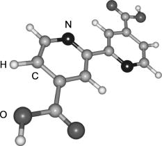 Adsorption and charge transfer dynamics of bi-isonicotinic acid on Au ...