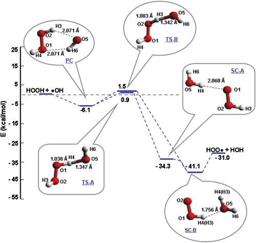 Reaction pathways and excited states in H2O2+OH→HO2+H2O⁠: A new ab ...