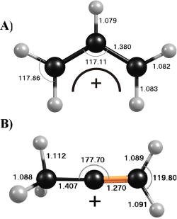 Infrared spectroscopy of gas phase C3H5+⁠: The allyl and 2-propenyl ...