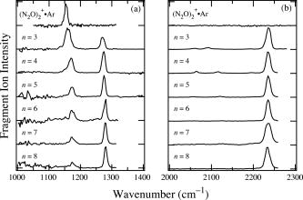 Ion core structure in (N2O)n+(n=2–8) studied by infrared ...