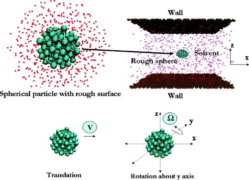 Molecular dynamics simulation study of friction force and torque on a ...