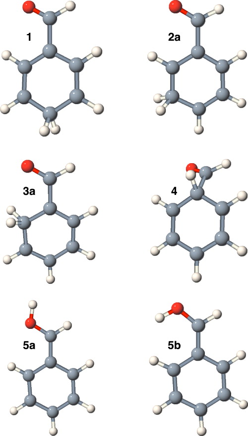 IR spectra of protonated benzaldehyde clusters, C7H7O+–Ln (L=Ar,N2;n≤2 ...