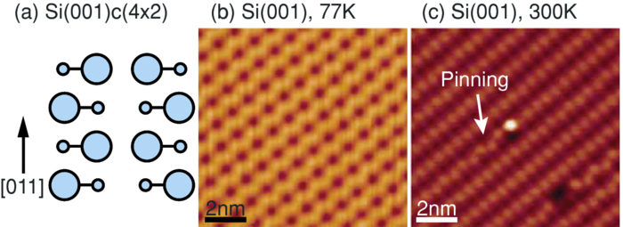 Dimer pinning and the assignment of semiconductor–adsorbate surface ...