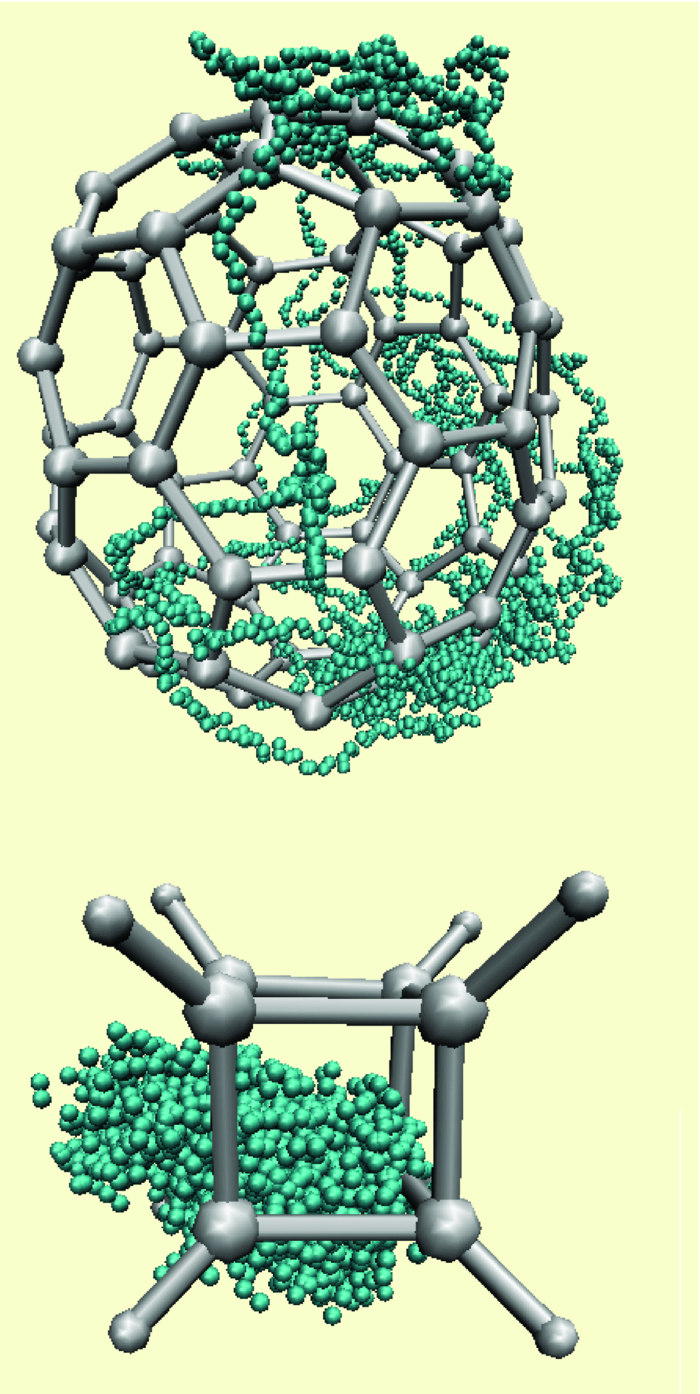 Mechanisms of the rotational dynamics of C70 in C70-cubane ...