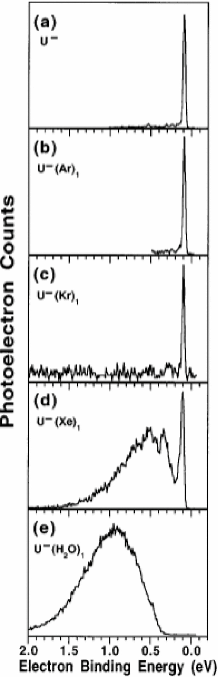 Valence and diffuse-bound anions of noble-gas complexes with uracil ...