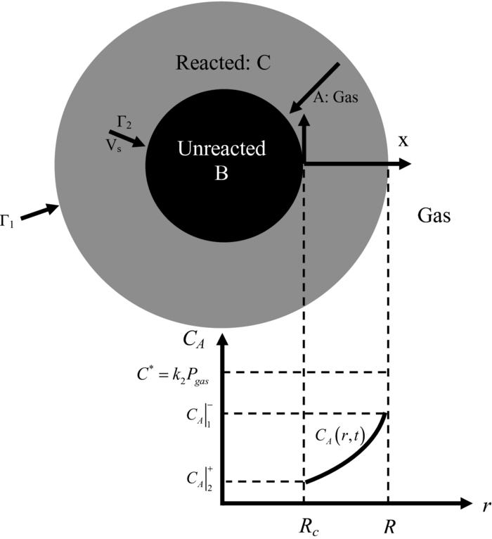 A generalized kinetic model for heterogeneous gas-solid reactions | The ...