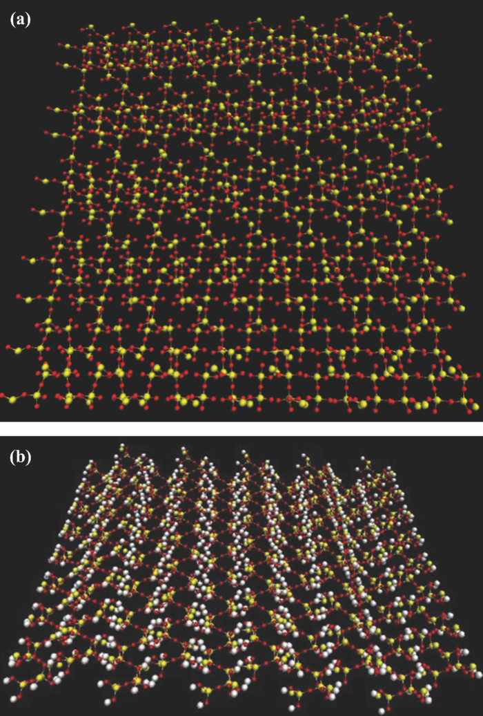 Effect of interaction with coesite silica on the conformation of Cecropin P1 using explicit ...