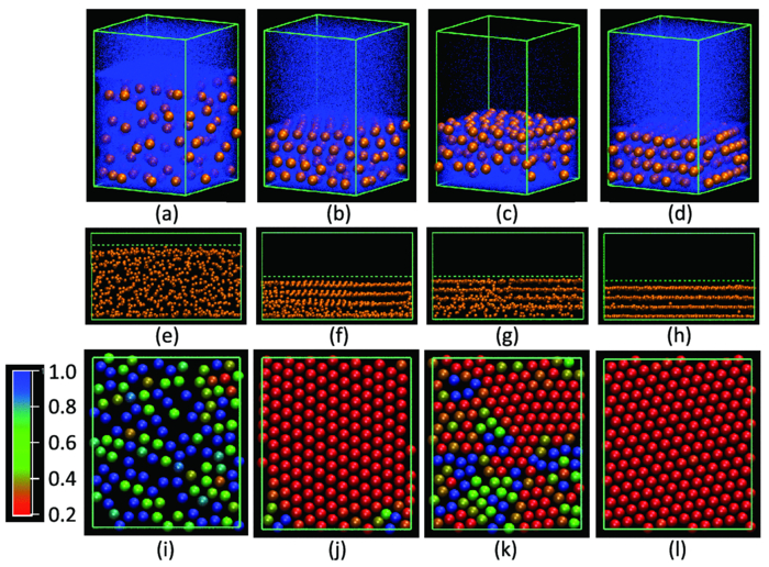 Molecular dynamics simulations of evaporation-induced nanoparticle ...