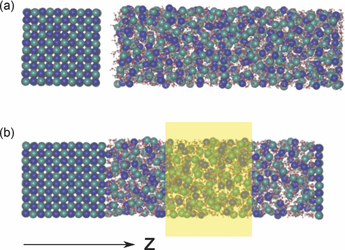 Molecular dynamics study of salt–solution interface: Solubility and ...