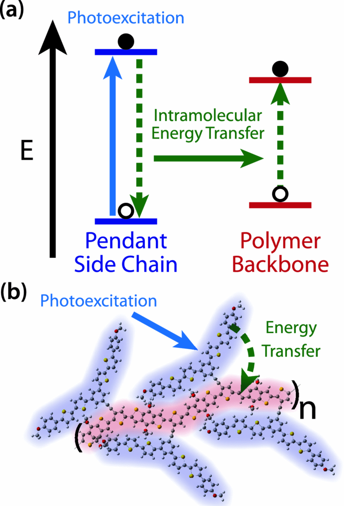 Ultrafast energy transfer from rigid, branched side-chains into a ...
