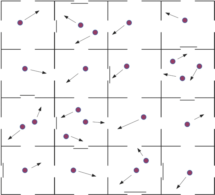 A toy model mimicking cage effect, structural fluctuations, and kinetic ...