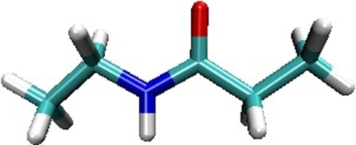 Structural dynamics of N-ethylpropionamide clusters examined by ...