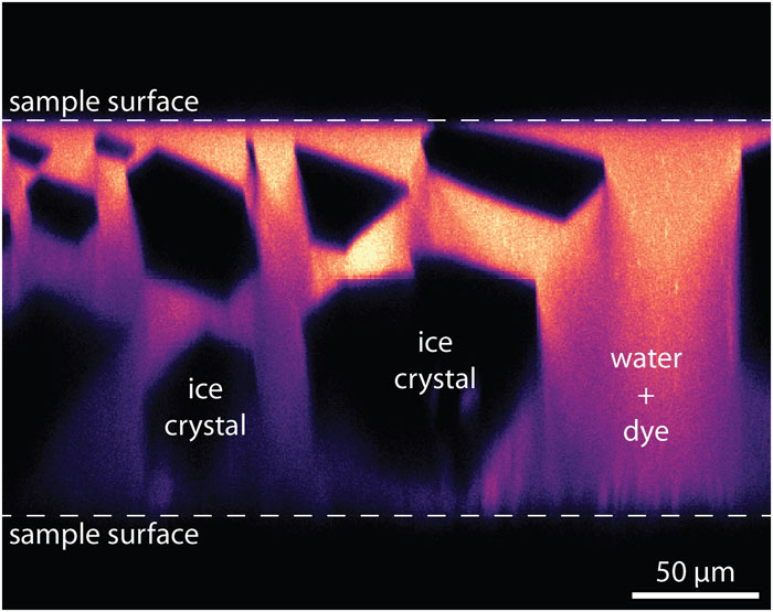 Water/ice phase transition: The role of zirconium acetate, a compound ...
