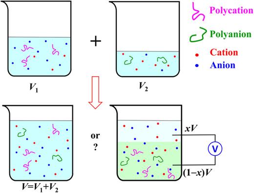 Polyelectrolyte complex coacervation: Effects of concentration ...