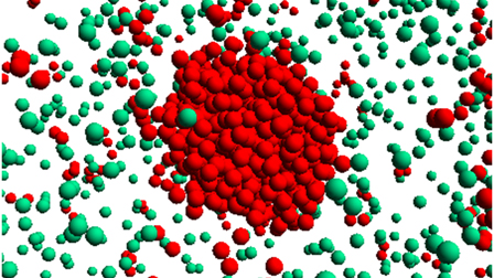 Kinetic analysis of homogeneous droplet nucleation using large-scale ...