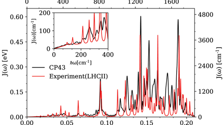 Spectral densities and absorption spectra of the core antenna complex CP43 from photosystem II ...