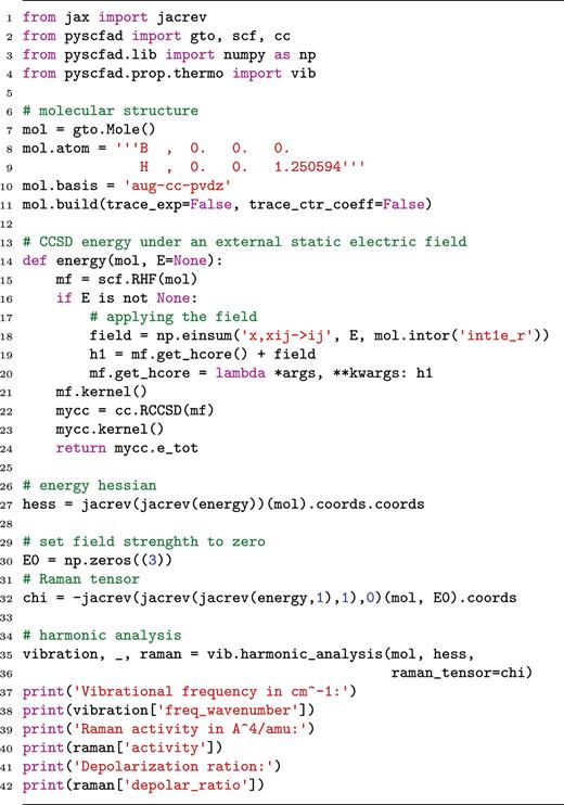 Differentiable quantum chemistry with PySCF for molecules and materials ...
