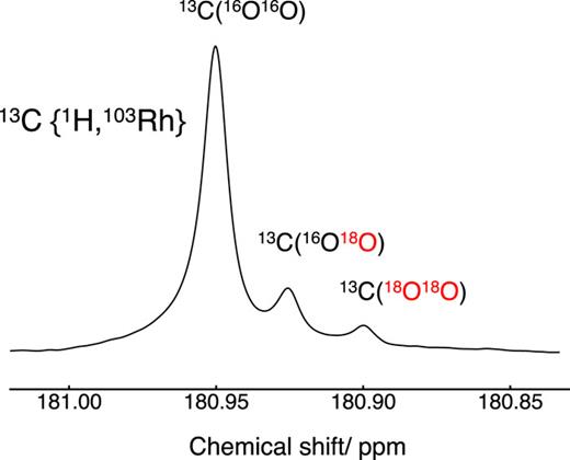 NMR spectroscopy of a 18O-labeled rhodium paddlewheel complex: Isotope ...